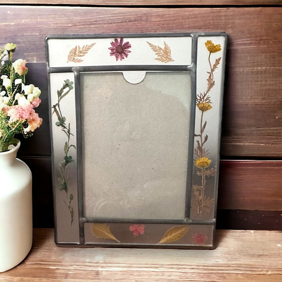 Art | Glass Pressed Flower Picture Frame | Poshmark